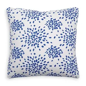 SCALAMANDRE Fireworks Pillow Blue/white