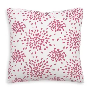SCALAMANDRE Fireworks Pillow - Pink/white
