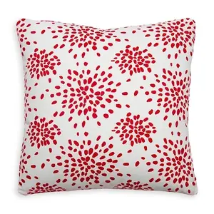 SCALAMANDRE Fireworks Pillow - Red/white