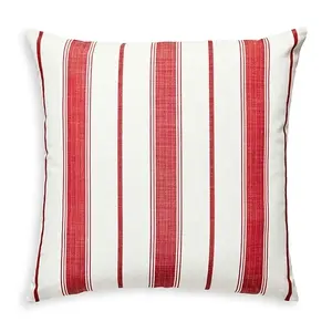 SCALAMANDRE Sconset Outdoor Decorative Pillow, 22 X 22 Red