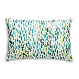 SCALAMANDRE Jamboree Lumbar Decorative Pillow, 22 X 14 - Grasshopper