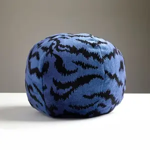 SCALAMANDRE Tigre Sphere Decorative Pillow, 12 Blue