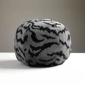 SCALAMANDRE Tigre Sphere Decorative Pillow, 12 - Silver