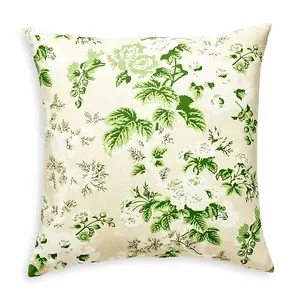 SCALAMANDRE Ascot Linen Print Pillow Verdure