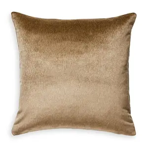 SCALAMANDRE Bay Velvet Outdoor Pillow Taupe