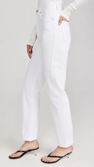 AGOLDE 90s Pinch Waist Jeans - Marshmallow