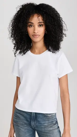 PERFECTWHITETEE Springsteen Supima Cotton Baby Tee - White