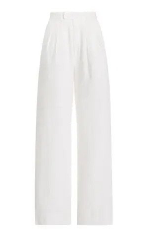 POSSE Louis Pleated Linen Trousers
