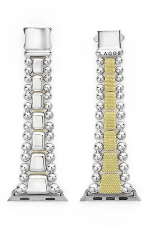 Lagos Smart Caviar Luxe Apple Watch® Band - Two-tone