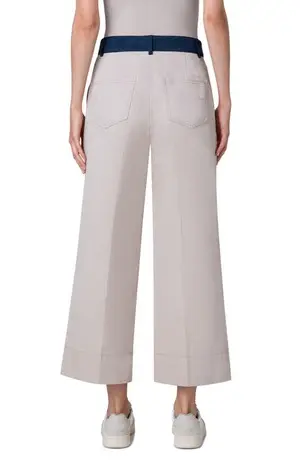 Akris Chiara Crop Wide Leg Pants