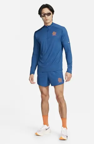 Nike Energy Stride Dri-fit Running Shorts - Court Blue/ Safety Orange