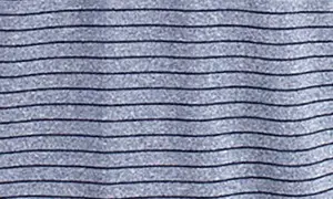 Cutter & Buck Forge Heather Stripe Recycled Blend Polo - Navy Blue Heather