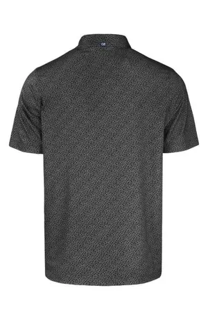 Cutter & Buck Pike Pebble Print Recycled Blend Polo - Black