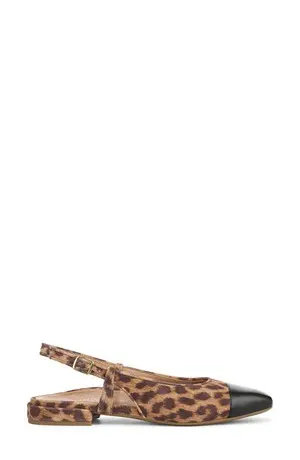 Vionic Petaluma Slingback Flat - Tan Leopard