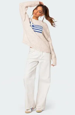 EDIKTED Greece Oversize Chunky Sweater