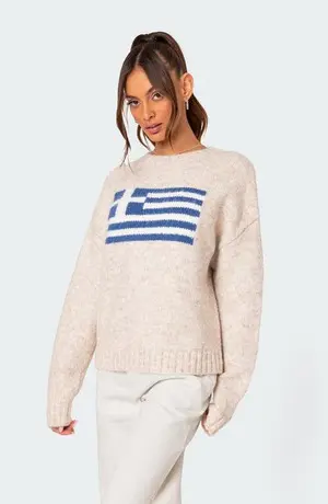 EDIKTED Greece Oversize Chunky Sweater