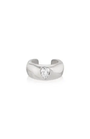 Ettika Hammered Ear Cuff - Silver