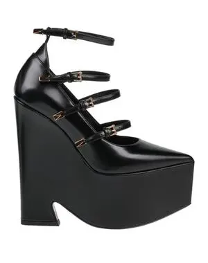 Versace Pumps In Calfskin - Black