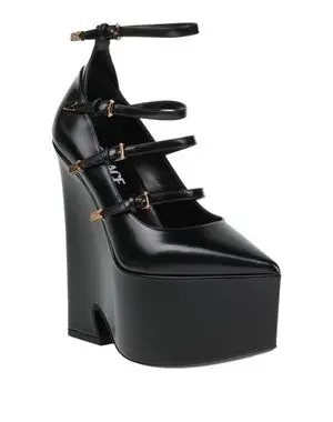 Versace Pumps In Calfskin - Black