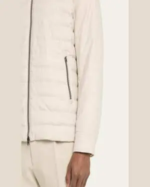 Herno Padded Silk-cashmere Zip Jacket