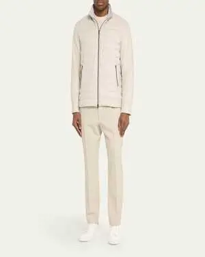 Herno Padded Silk-cashmere Zip Jacket