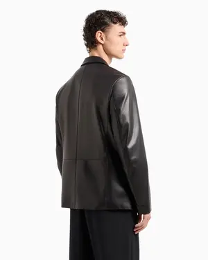Giorgio Armani Single-breasted, Nappa-leather Jacket