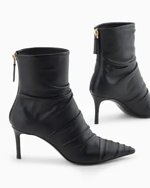 Giorgio Armani Nappa Leather Ankle Boots