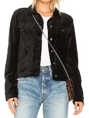 Paige Rowan Jacket In Velvet Black