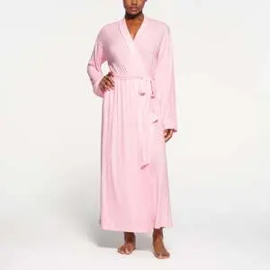 SKIMS Long Robe | Red | 2xs | Soft Lounge Cherry Blossom
