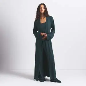 SKIMS Long Robe | Red | 2xs | Soft Lounge Cypress