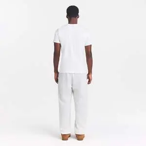 SKIMS Classic T Shirt | Black | | Cotton - Chalk