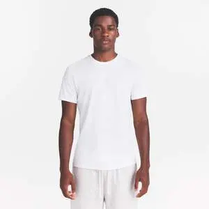 SKIMS Classic T Shirt | Black | | Cotton - Chalk