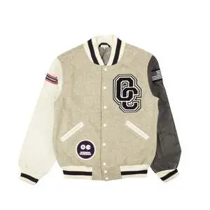 Opening Ceremony Light Grey Wool Oc Classic Varsity Jacket - Multi