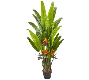 NEARLY NATURAL 4.5' Bird Of Paradise Artificial Plant - One-color