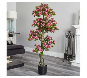 NEARLY NATURAL 5' Azalea Artificial Tree