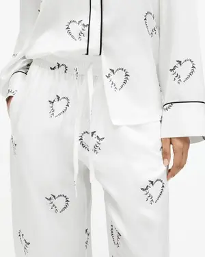 ALLSAINTS Sofi Silk Blend Escalera Pyjama Pants