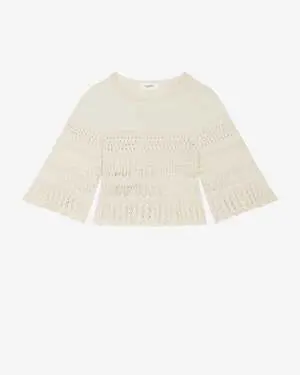 MARANT ETOILE Frizy Crochet Top - Ecru
