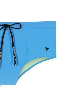 AMIR SLAMA Logo-plaque Drawstring Swimming Trunks