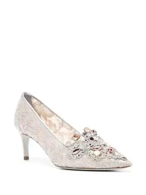 Rene Caovilla Cinderella Embellished Pumps