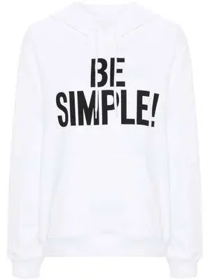 Moschino Slogan-print Organic-cotton Hoodie - White