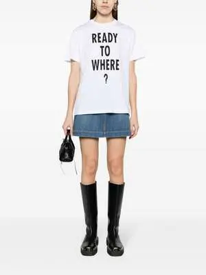 Moschino Text-print Organic Cotton T-shirt