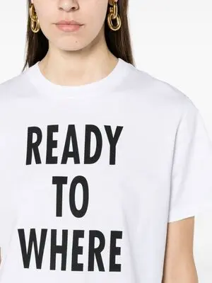 Moschino Text-print Organic Cotton T-shirt