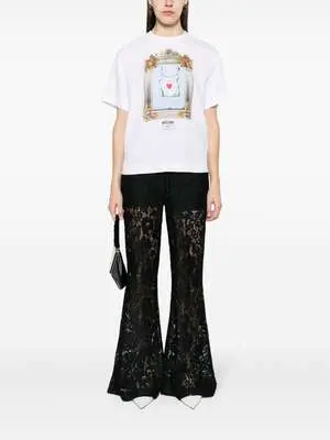 Moschino Painting-print Crepe Blouse