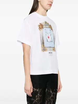 Moschino Painting-print Crepe Blouse