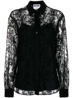 Moschino Floral Lace Button-up Shirt