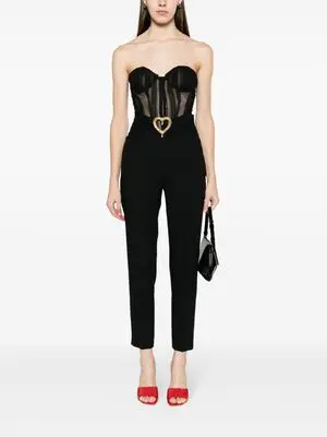 Moschino Heart Cut-out Tailored Trousers