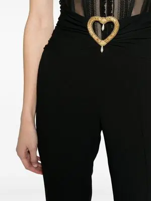 Moschino Heart Cut-out Tailored Trousers