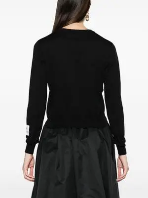 Moschino Crystal-embellished Cotton Cardigan