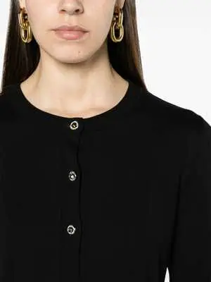 Moschino Crystal-embellished Cotton Cardigan