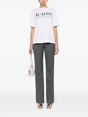 Moschino Straight Virgin Wool Tailored Trousers